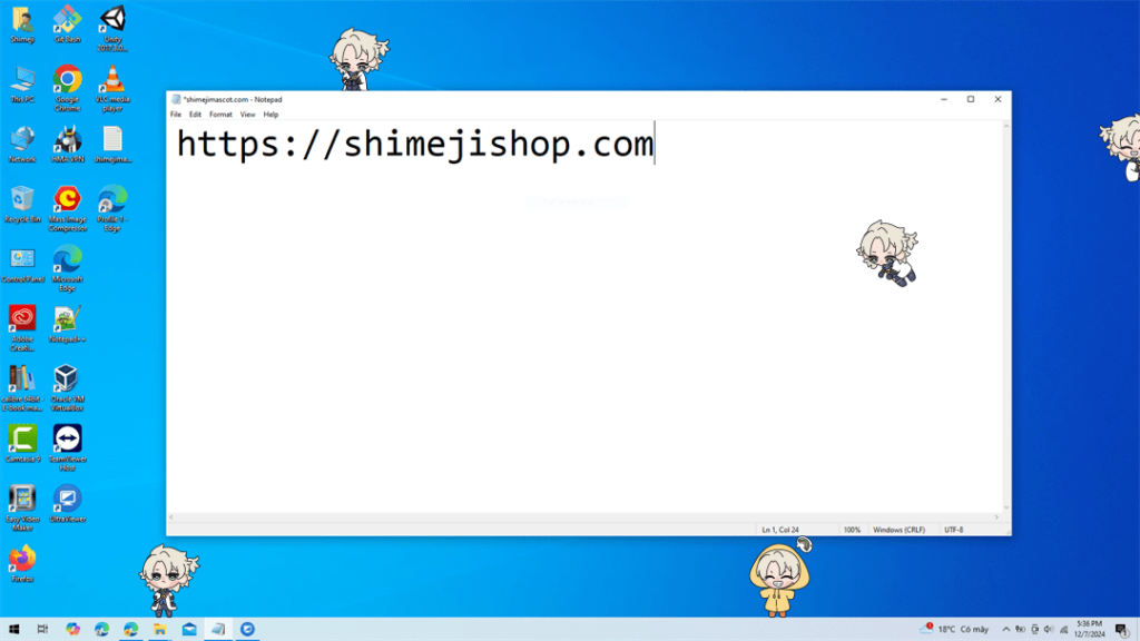 Albedo Shimeji Desktop Pet - Shimeji Shop
