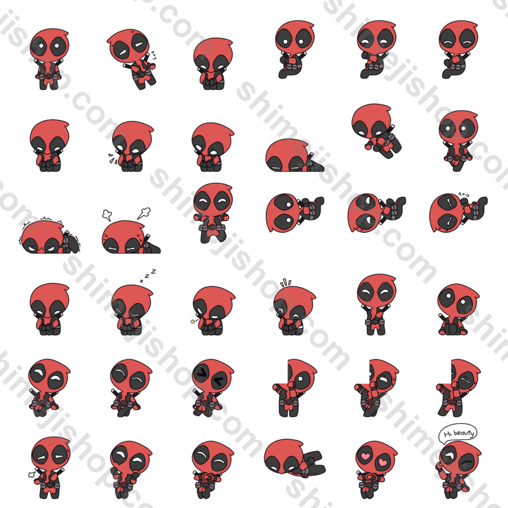 Deadpool Shimeji Desktop Pet - Shimeji Shop